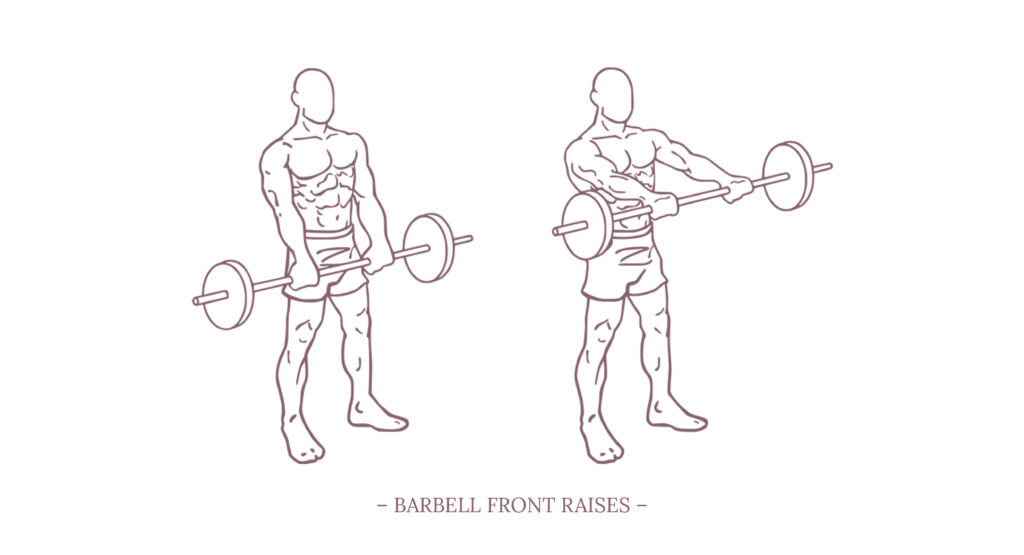 Barbell_Front_Raises_Illustration - Michael Loehr